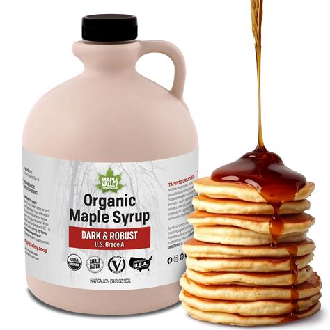 Maple Valley Organic Pure Maple Syrup Dark And Robust Better Than