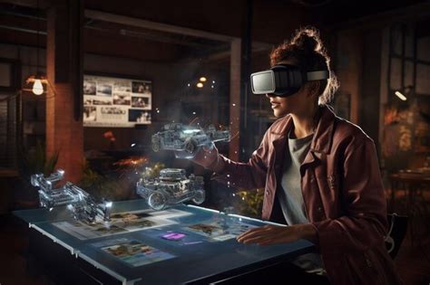 premium photo augmented reality developer creating immersive