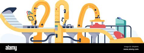 Assembly Line Automatic Robotic Industrial Production Manufacturing Conveyor Automated