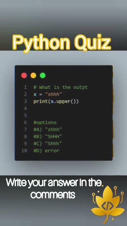 Python Quiz Coding Programmingquiz Shortvideo Python Pythonquiz