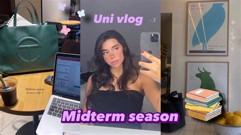 Week In My Life Vlog In University Midterm Season فلوج إمتحانات في الجامعة Youtube