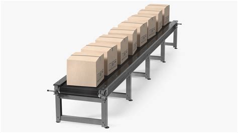 Conveyor Belt With Box 3d Model 59 3ds Blend C4d Fbx Max Ma Lxo Obj Free3d