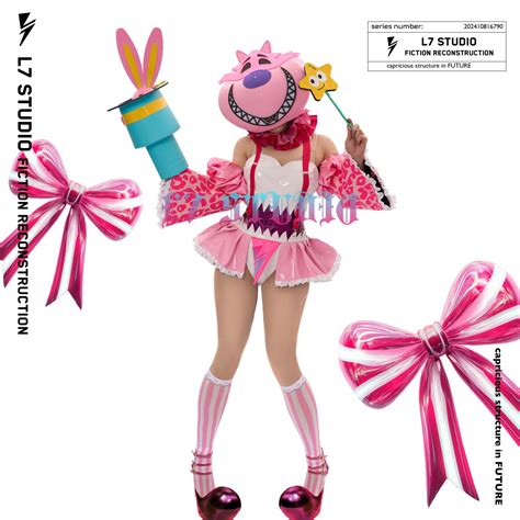 Whimsical Pink Clown Costume Playful Masquerade Outfit For Cosplay