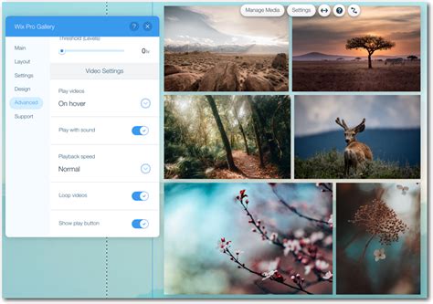 wix pro gallery customizing video settings help center