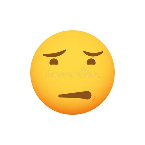Disgusted Emoticon Vector Emoji Smiley Icon Stock Vector