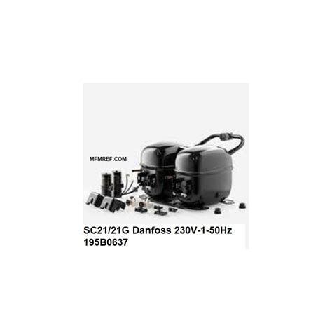 Sc21 21g Twin Danfoss Compressore Ermetico 230v 1 50hz R134a 195b0637