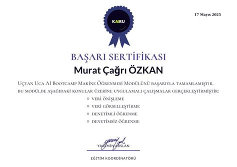 Ai Machinelearning Datascience Kairu Bootcamp Mlprojects Murat