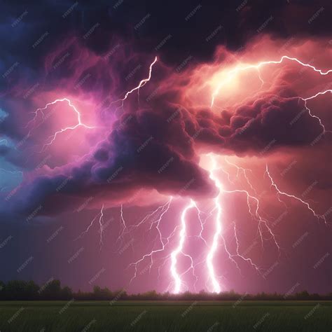 Premium Photo Visualize An Abstract Interpretation Of A Thunderstorm With Dark Clouds And