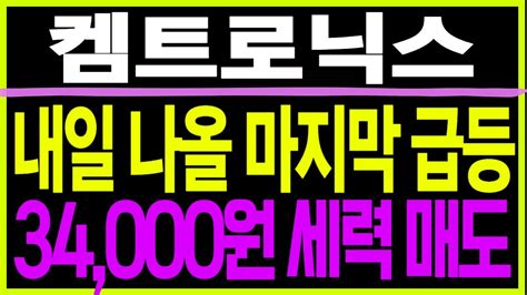 주식 켐트로닉스 내일 나올 마지막 급등 34000원 세력 매도 켐트로닉스 켐트로닉스주가 켐트로닉스주가전망 켐트로닉스목표가 Youtube