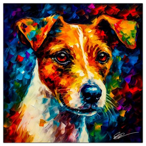 Limited Edition Jack Russell 07 Chromaluxe Metal Print Artist Signed