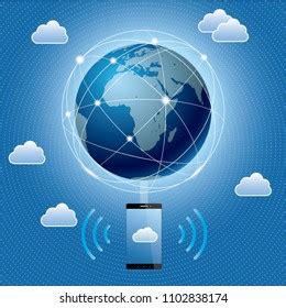 Vector Illustration Concept Cloud Computing Hi Stock Vector Royalty Free Shutterstock