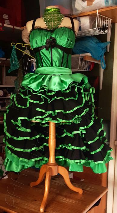 Cabaret Costume Robe French Cancan Cabaret Spectacle