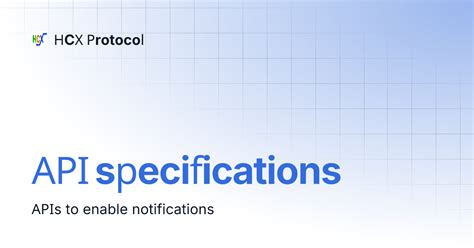 Api Specifications V08 Hcx Protocol