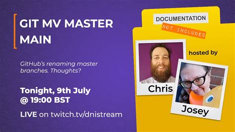 Documentation Not Included Git Mv Master Main YouTube
