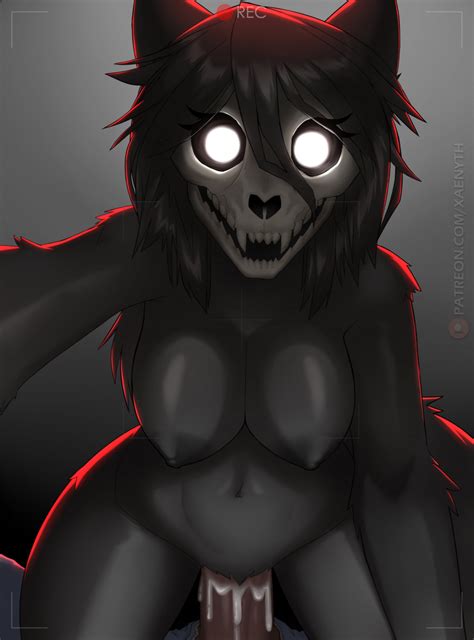 Rule 34 Absurdres Anthro Black Fur Bone Breasts Canid Canine Fangs