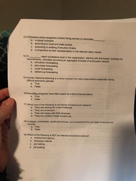 Solved 13 Affirmative Action Programs Involve Hiring Women
