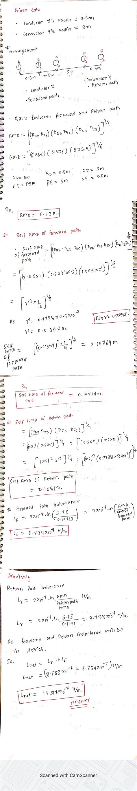 [solved] A Single Phase Transmission Line Is Composed Of Three Solid 2 5 Cm Course Hero