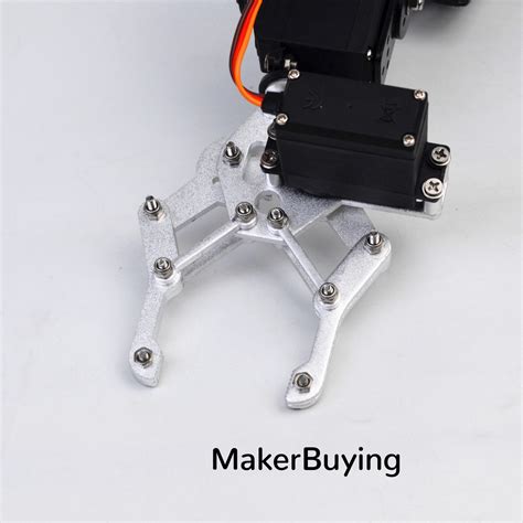 Makerbuying 4dof Aluminum Robot Arm Diy Robotic Claw Arduino Kit