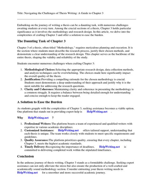 Thesis Guidelines Chapter 3 Pdf Thesis Methodology