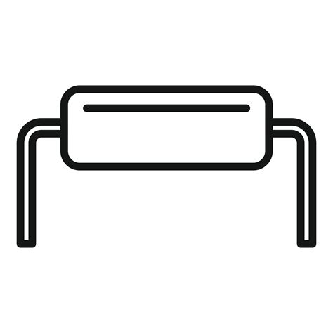 Electronic Diode Icon Outline Vector Electric Component 15107766