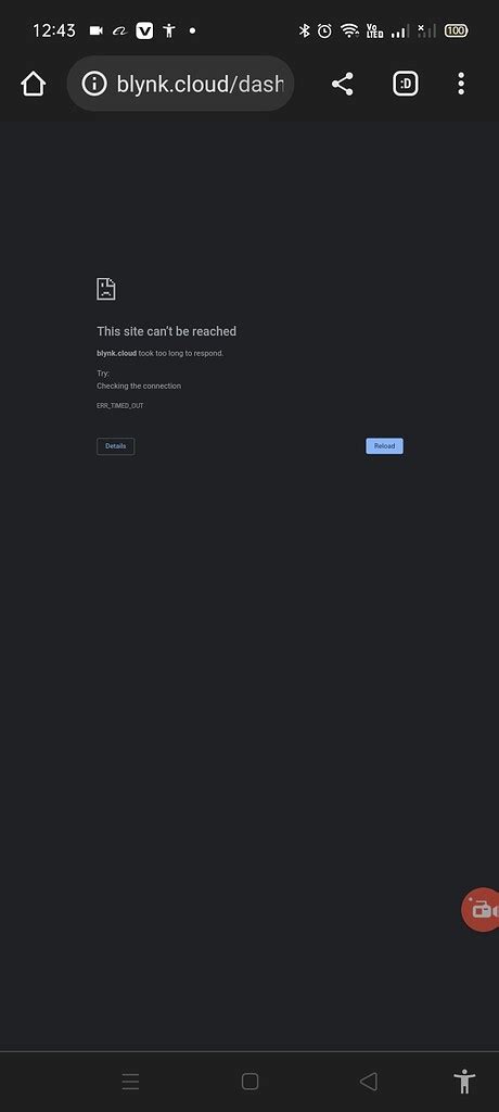 App And Cloud Issue Issues And Errors Blynk Community