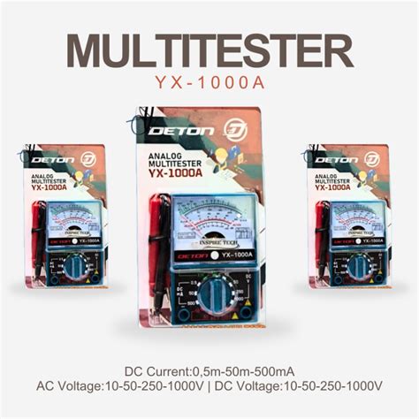 Multimeter Analog Multitester Manual Lazada Indonesia