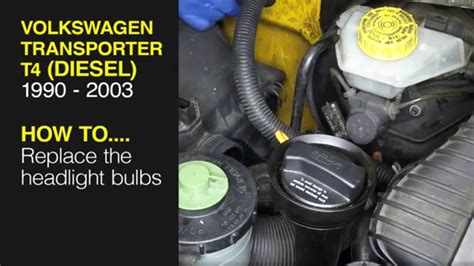 Volkswagen Transporter T4 1990 2003 Headlamp Bulb Replacement Youtube