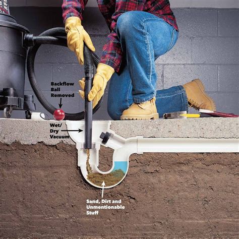 Clogged Basement Floor Drain Trap Flooring Tips