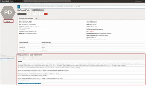Utilisation Doracle Sql Firewall Avec Oracle Data Safe