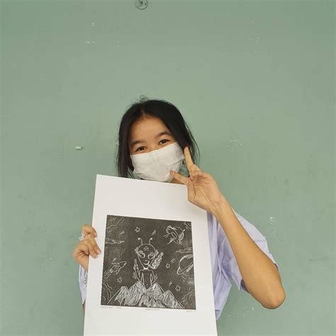 ผลงานวิชาภาพพิมพ์พื้ วิจิตรศิลป์ วิทยาลัยอาชีวศึกษาเสาวภา