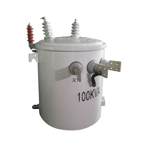 100kva Single Phase Pole Mounted Oil Type Transformers 13 8kv To 0 24kv