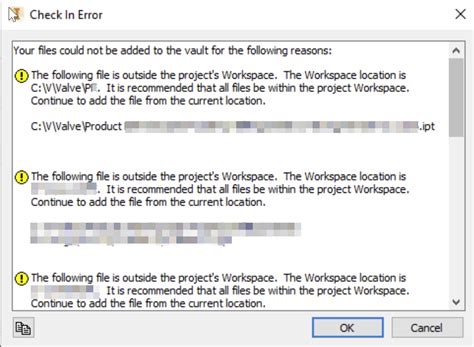 the following file is outside the project s workspace when attempt