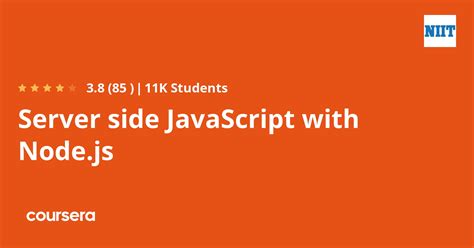 Server Side Javascript With Nodejs Coursera