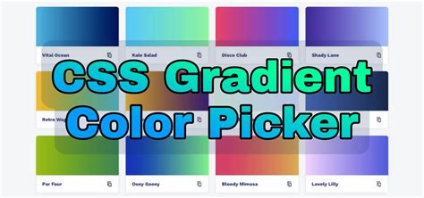 Css Gradient Color Picker Tool