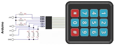 Circuit Diagram Keypad Arduino