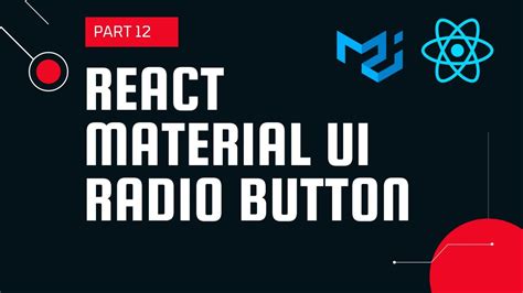 React Material Ui Tutorial 12 Radio Component Material Ui Tutorial