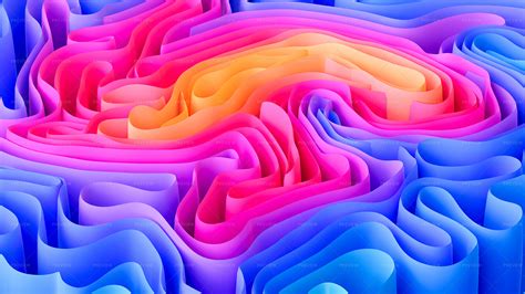 colorful flowing curves graphics motion array