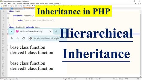 Hierarchical Inheritance In Php Youtube