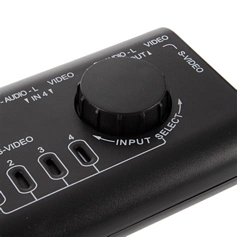 In Out AV RCA Switch Box AV Audio Video Signal Switcher Way Spli Electronic Pro