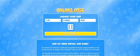 Online Dice Roller With Names at Cooper Meares blog