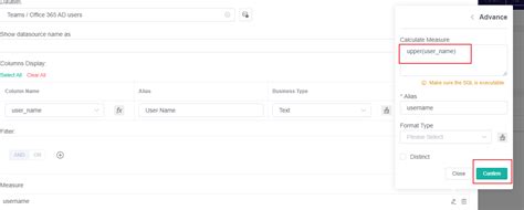 how to use the calculate measure function mspbots ai