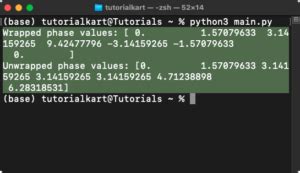 NumPy Unwrap Correct Phase Angles