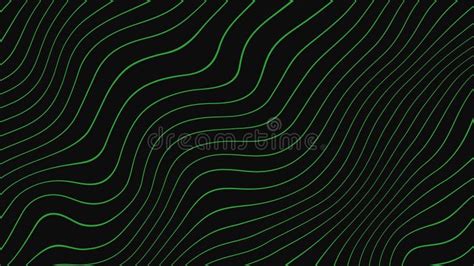 Wavy Lines Abstract Minimal Elegant Motion Background Seamless Looping Stock Illustration