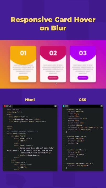 responsive card hover using css html gridsystem webdevelopment