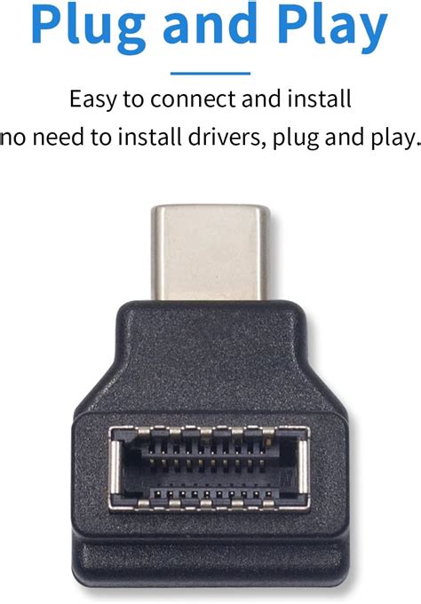 Buy Duttek Degree USB To Type E Front Panel Extension Adapter Gbps USB C Front Panel