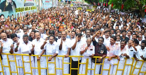 Led By Sellur Raju Rp Udayakumar Rajan Chellappa Admk Protest In