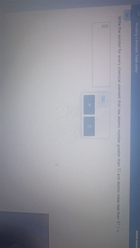 Reading A Periodic Table Entry Write The Symbol For Every Chemical