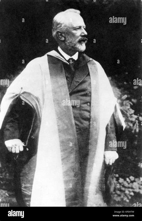 Pyotr Ilyich Tchaikovsky Portrait Of The Russian Composer Wearing The