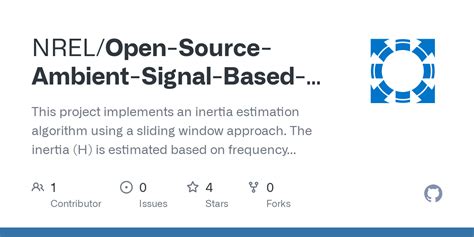 GitHub NREL Open Source Ambient Signal Based Inertia Monitoring Tool For Power Systems This