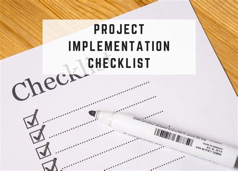 Project Implementation Checklist M Powered Projects